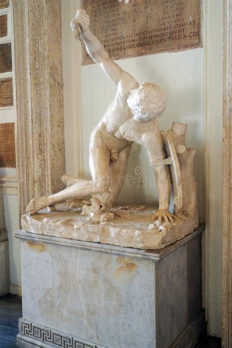 Discobolus Statue In Capitoline Museum Of Rome Italy Editorial Photo