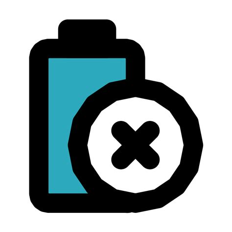 Battery Cross Vector Svg Icon Svg Repo