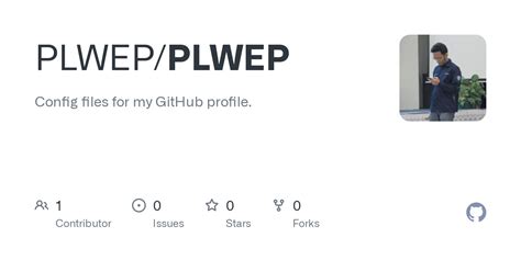 GitHub PLWEP PLWEP Config Files For My GitHub Profile