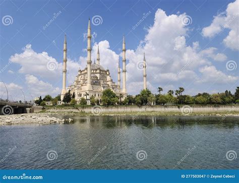 Southeastern Side View Of Sabanci Central Mosque Stock Image Image Of