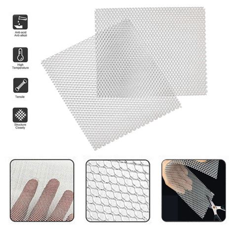 25x20cm Aluminum Mesh Sheet Aluminium Modelling Mesh Car Grill Mesh
