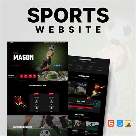 Animated Sports ⚽⚾ Website Template Html Css Javascript — K2infocom