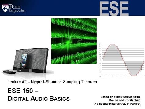 Lecture 2 Nyquistshannon Sampling Theorem Ese 150 Digital