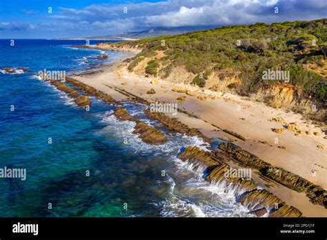Aerial View Of Piscinas Naturales De Bolonia Natural Pools Bolonia