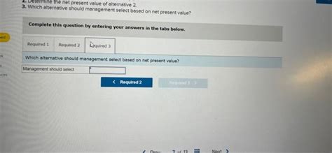 Solved Problem 24 6a Algo Net Present Value Of Alternate