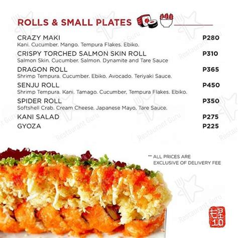 Menu At Ebi 10 Restaurant Makati