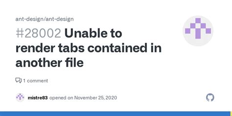 Unable To Render Tabs Contained In Another File · Issue 28002 · Ant