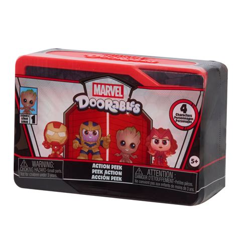 Doorables Marvel Action Mini Peek Assorted Capsule Surprise 4 Figures