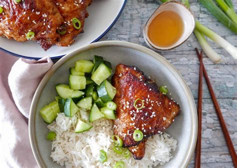 Easy Air Fryer Honey Garlic Chicken Thighs Recipe Cook Simply