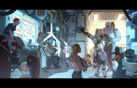 Brigitte Reinhardt And Torbjorn Overwatch And 1 More Drawn By