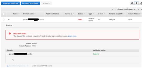 Amazon Web Services How To Validade A Aws Certificate With Hostinger Domain Stack Overflow