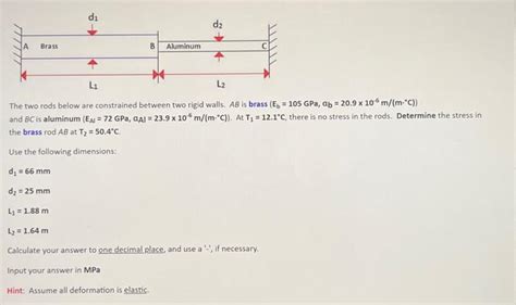 solved the two rods below are constrained between two rigid