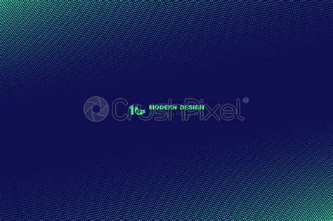 Abstract Green Halftone Dot Pattern Design Of Technology Template