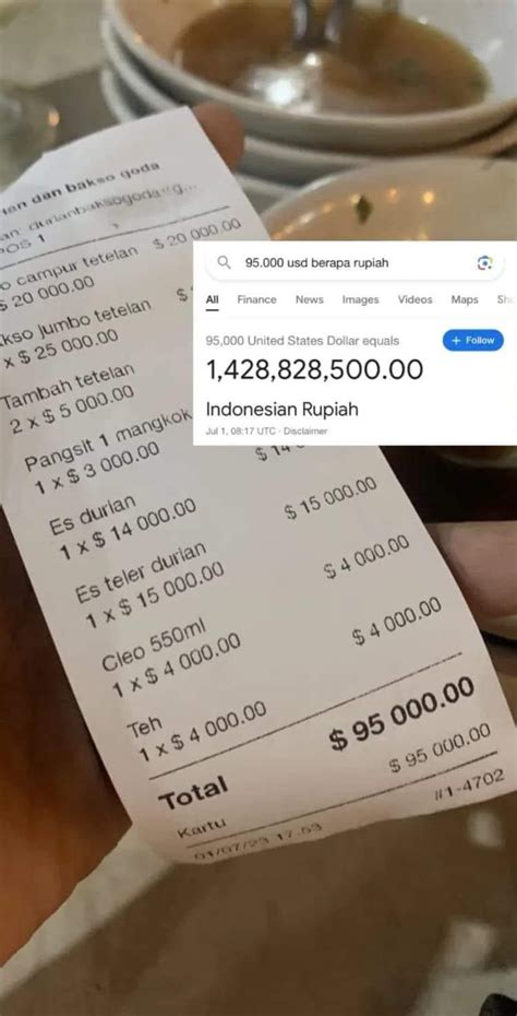 Bikin Kaget Sekaligus Ngakak Netizen Ini Makan Bakso Habis Rp 14 Miliar