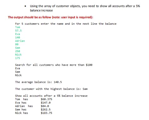 Solved Write A Code For A Banking Program A In This Chegg
