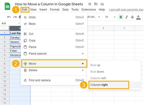 5 Ways To Move A Column In Google Sheets Ok Sheets
