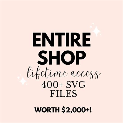 Entire Shop Svg Bundle Lifetime Access Drive Svg Glowforge Laser Files
