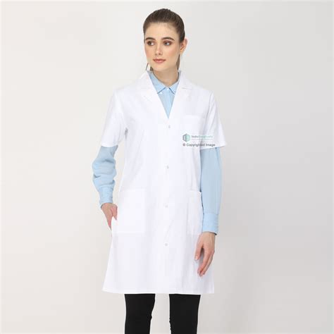 Top Manufacturer And Supplier Of Female Lab Coat Snap Closure Half
