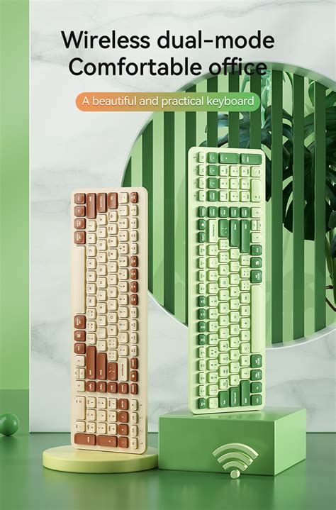 Bow K680d Dual Mode Keyboard Ergonomic Bt And Usb Wireless Keyboard Battery Version For Tablet