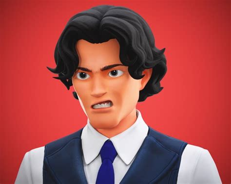 양식화된 만화 소년 캐릭터 Rigged1 3d 모델 Turbosquid 1980333