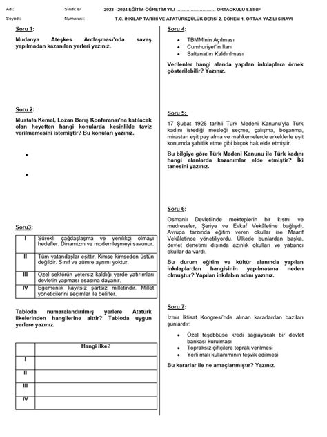 Sınıf 2 Dönem 1 Açık Uçlu Sınav Soruları Meb Naryo By Zalatar Pdf
