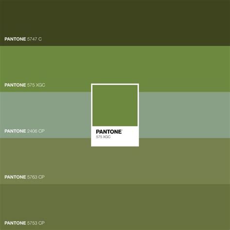 Pantone Greens Color Scheme