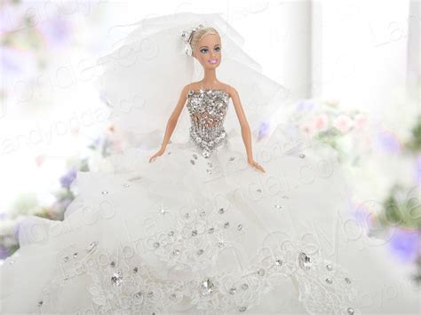 Barbie Wedding Dress Barbie Bride Doll Barbie Bridal Dress Barbie