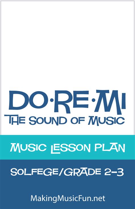 Do Re Mi Music Lesson Plan Solfege Richard Rogers