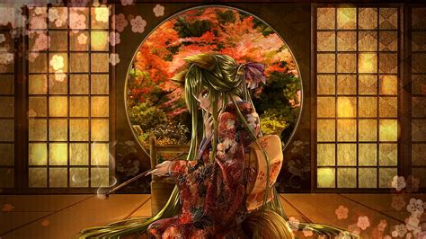 Japanese Kimono Anime Geisha Anime Girl Hd Wallpaper Pxfuel