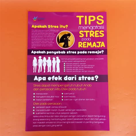 Jual Poster Edukasi Tips Mengatasi Stres Pada Remaja Poster Sekolah Poster Edukasi Shopee