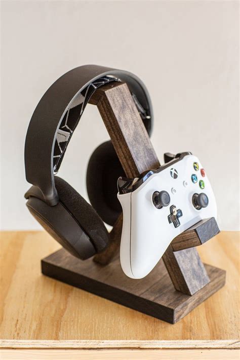 Wooden Controller Stand Headset Stand Etsy Headset Stand Diy