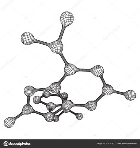Wireframe Mesh Molecule Connection Structure Stock Vector Image By ©newb1 281424380