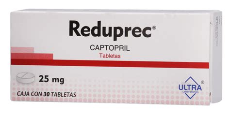 Ultra Lab Reduprec 25 Mg 30 Tabletas Captopril Gen H E B México