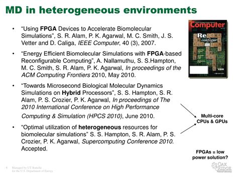 Ppt Optimizing Biomolecular Simulations On Heterogeneous Architectures Powerpoint Presentation