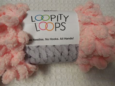 Big Twist Loopity Loops Finger Knit Loop Yarn New Skein Seafoam Craft