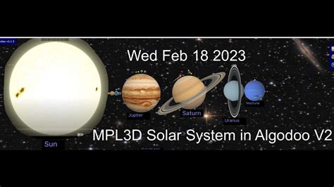 MPL3D Solar System In Algodoo V2 YouTube