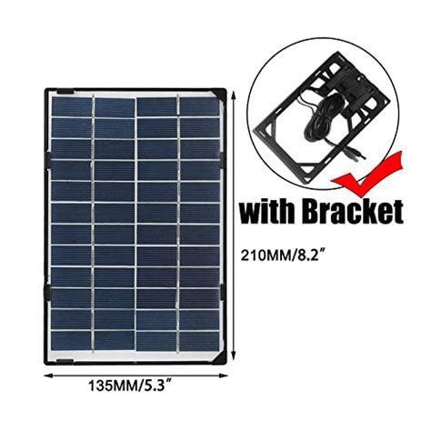 Irishom 6w 12v Solar Panel For Outdoor Security Camera Solar Cell With