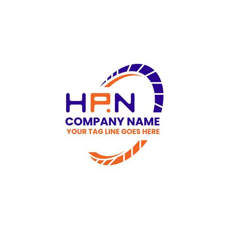 HPN letra logo creativo diseño con vector gráfico HPN sencillo y