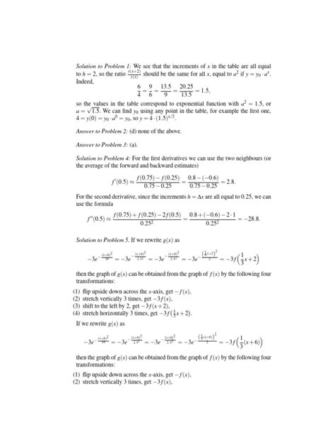 Review Final Sol Pdf Mathematical Concepts Applied Mathematics