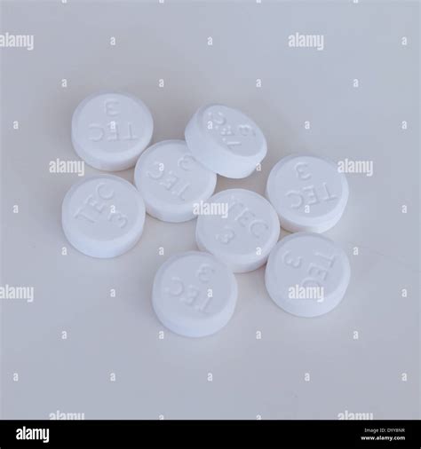 Tablets Of Tylenol 3 Acetaminophen And Codeine Co Codamols A Stock