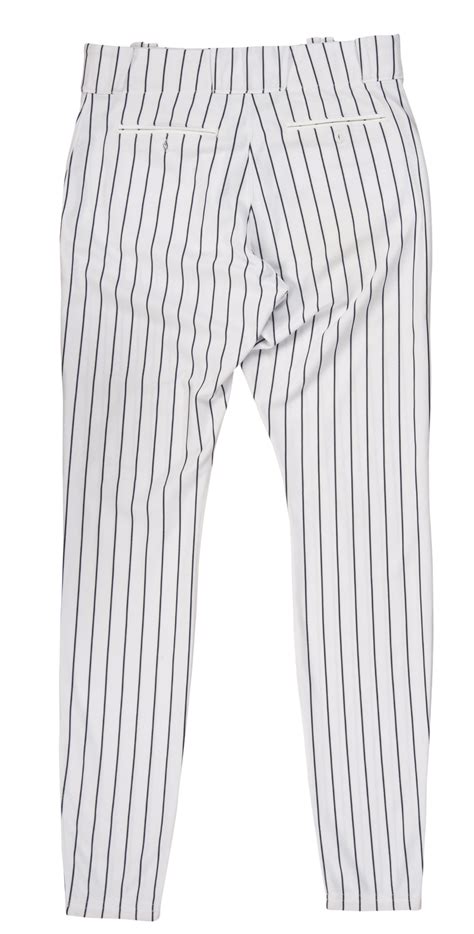 Lot Detail Derek Jeter Game Worn New York Yankees Pinstripe Home Pants Yankees Steiner