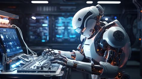 Premium Photo Experiments In Space Astronauts Or Robots Conducting Research In Outer Space