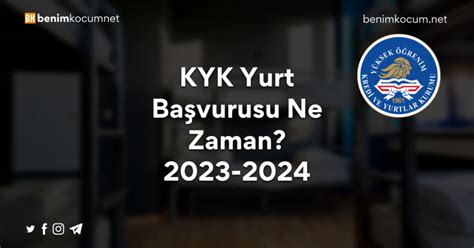 KYK Yurt Başvurusu Ne Zaman 2023 2024 Benim Koçum