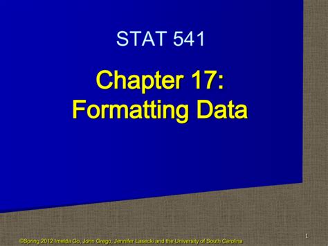 Chapter 17 Slides University Of South Carolina