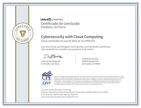 Gil Vieira On Linkedin Certificate Of Completion