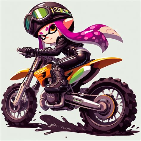 Inkling Girl On Dirt Bike By Jamiehodge On Deviantart