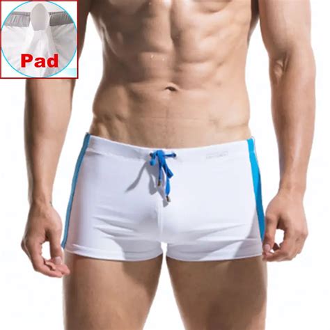 Buy Push Up Mens Swim Trunks Sexy Gay Swimwear Boxer