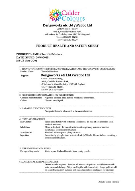 Hematology Reagent C Eosin Stain Msds Download