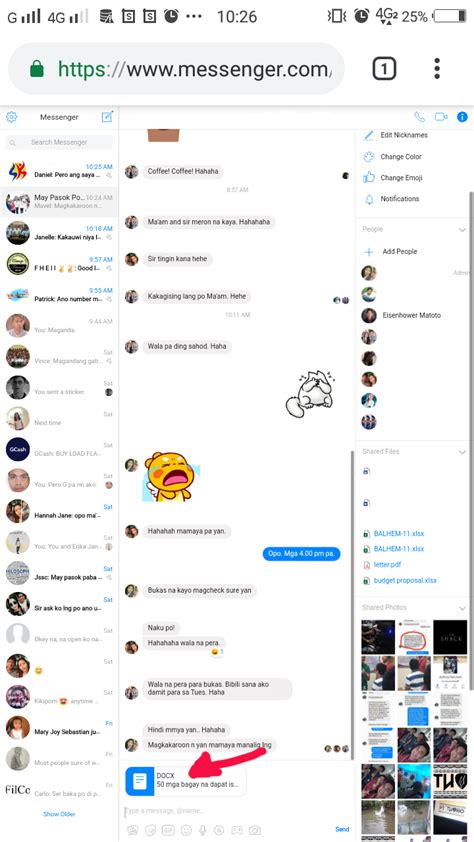 How To Send Files In Messenger Through Mobile Phone Eye Seen However