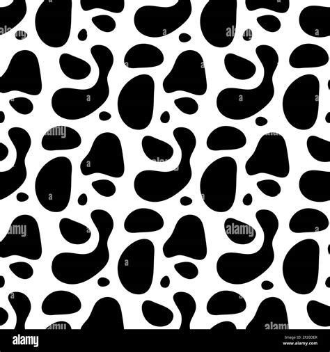 Irregular Blob Seamless Pattern Of Abstract Organic Shapes Abstract Irregular Random Blobs
